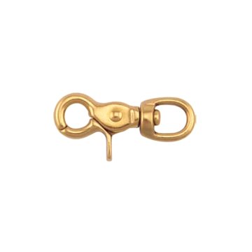 Solid Brass Harness Eye Trigger Snap Hooks